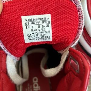 adidas | Shoes | Adidas Concord Red Patent Leather High Top Sneaker ...